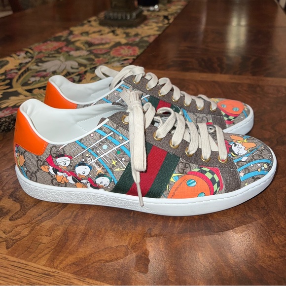 Gucci | Shoes | Rare Gucci Ace X Disney Huey Dewey Louie Gg Logo ...